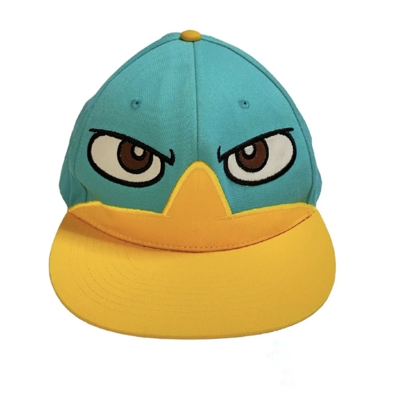 Accessories | Phineas And Ferb Hat Cap Teal Yellow Perry The Platypus ...